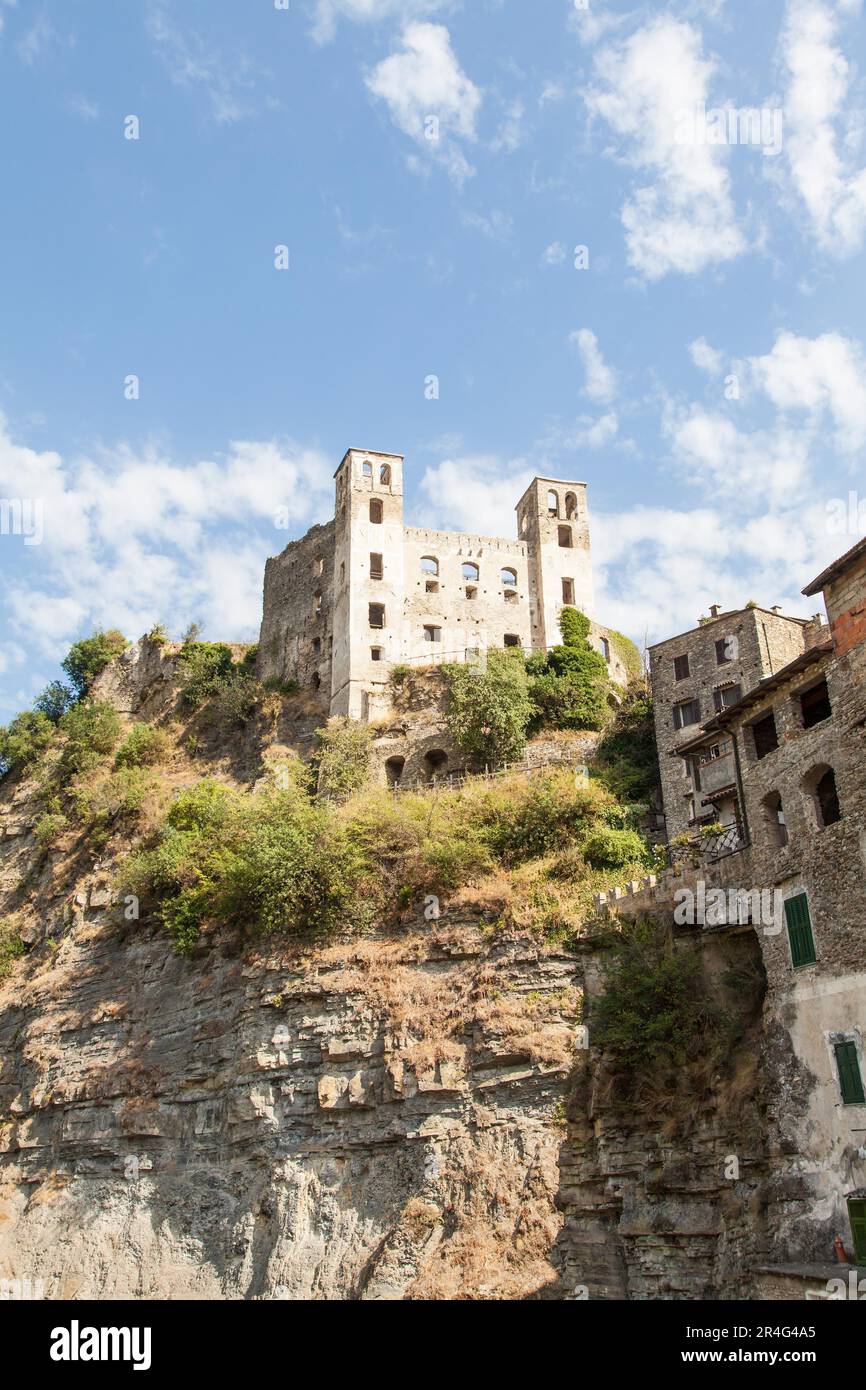 Italy, Liguria Region, Dolceacque Medieval castle, Doria family, 13th ...