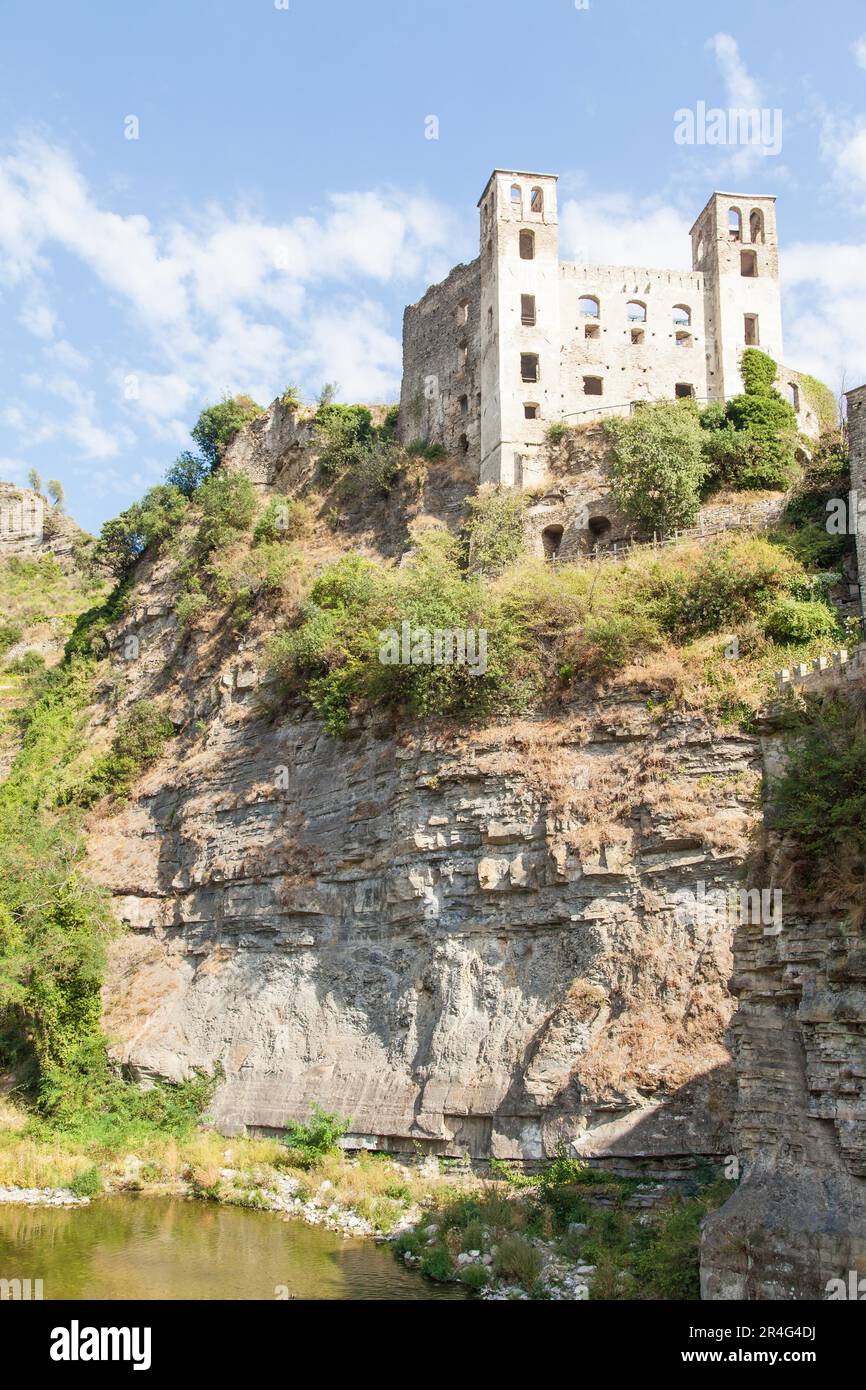 Italy, Liguria Region, Dolceacque Medieval castle, Doria family, 13th ...