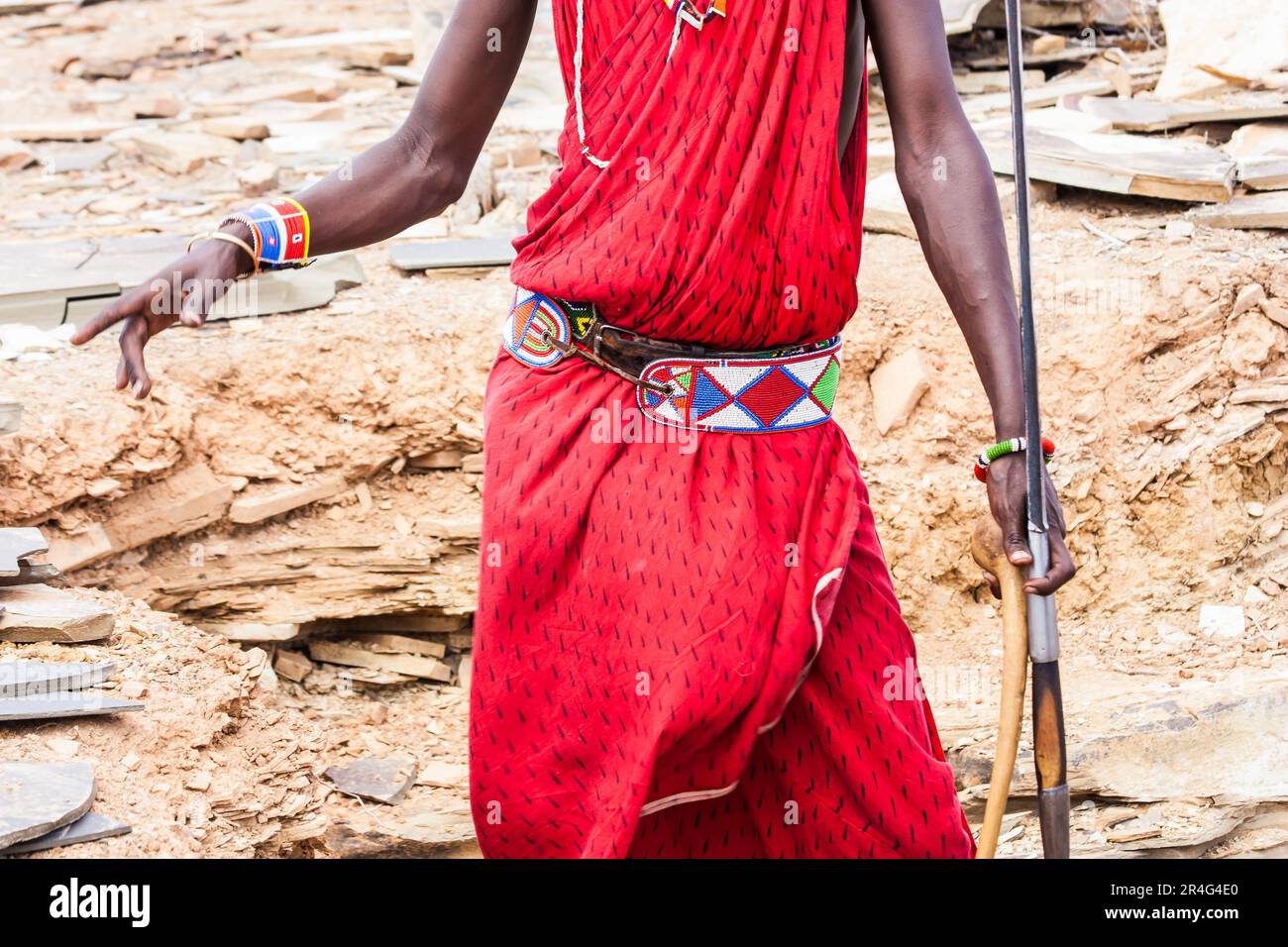 Masai typical costume hi-res stock photography and images - Alamy