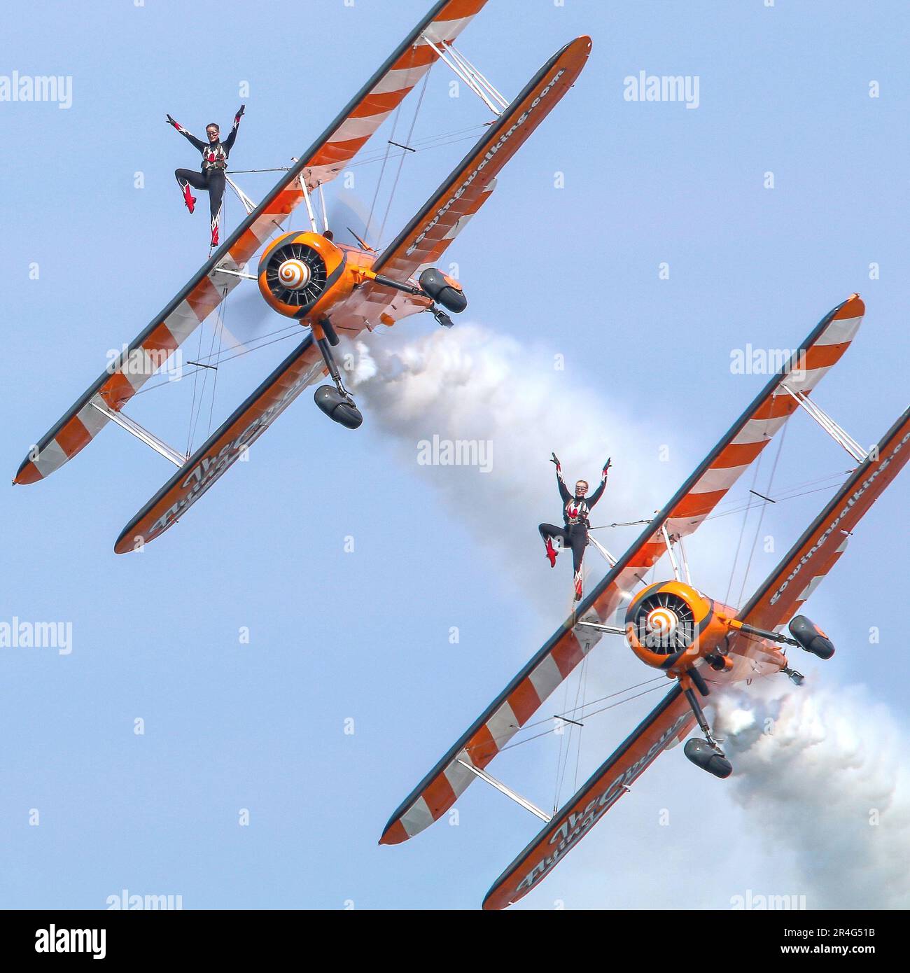 Bangor Sea Festival Wingwalkers Stock Photo - Alamy