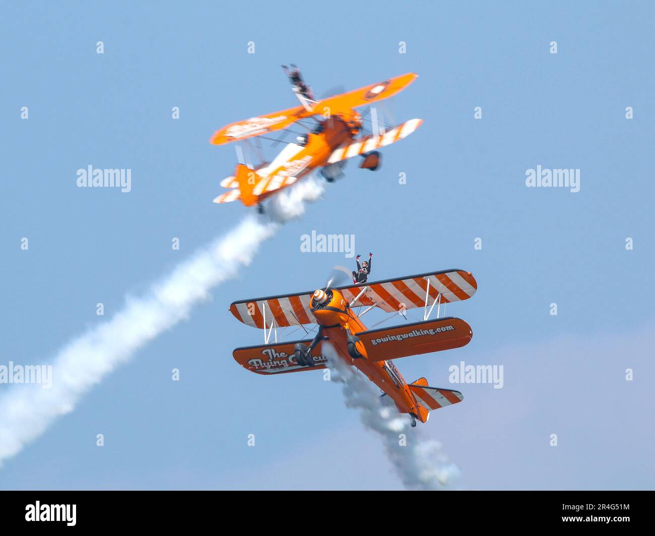 Bangor Sea Festival Wingwalkers Stock Photo - Alamy