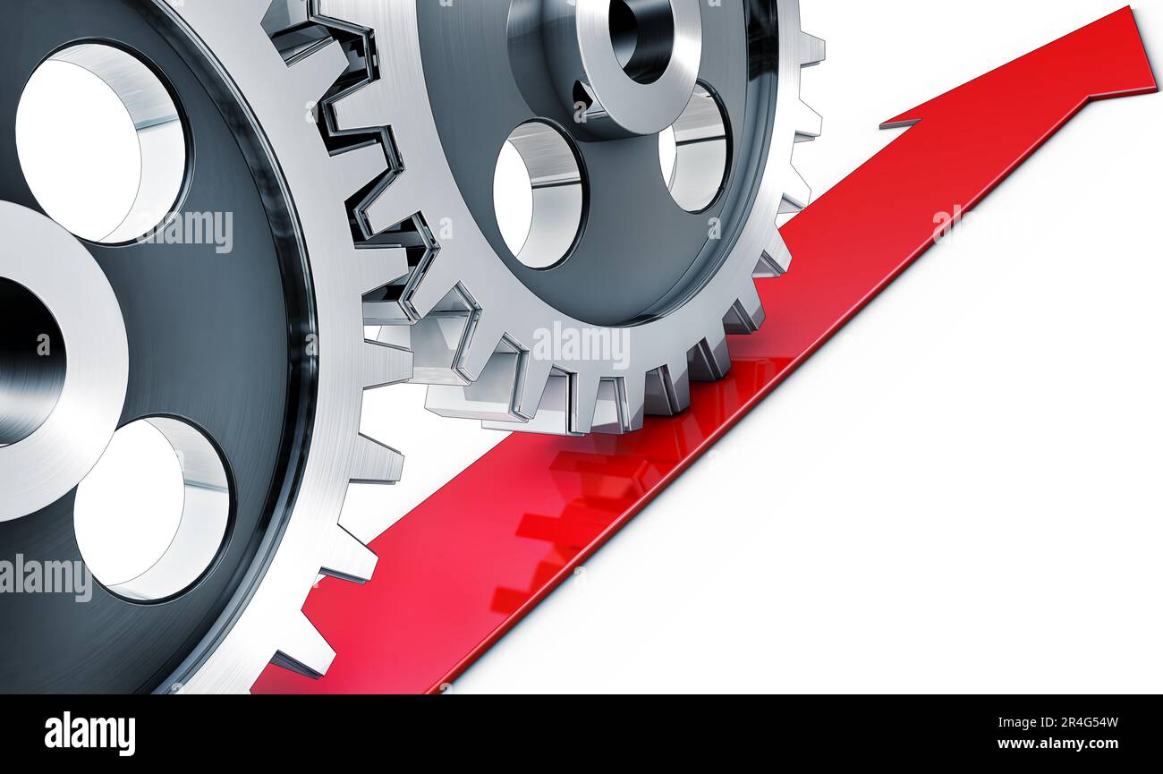 high resolution rendering of a upturn concept Stock Photo - Alamy