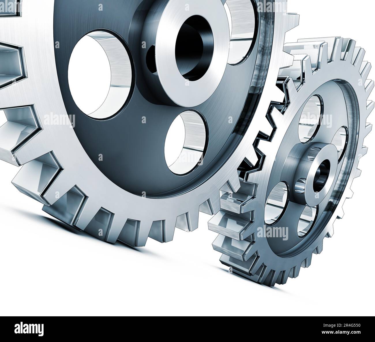 high resolution rendering of a gears concept Stock Photo - Alamy