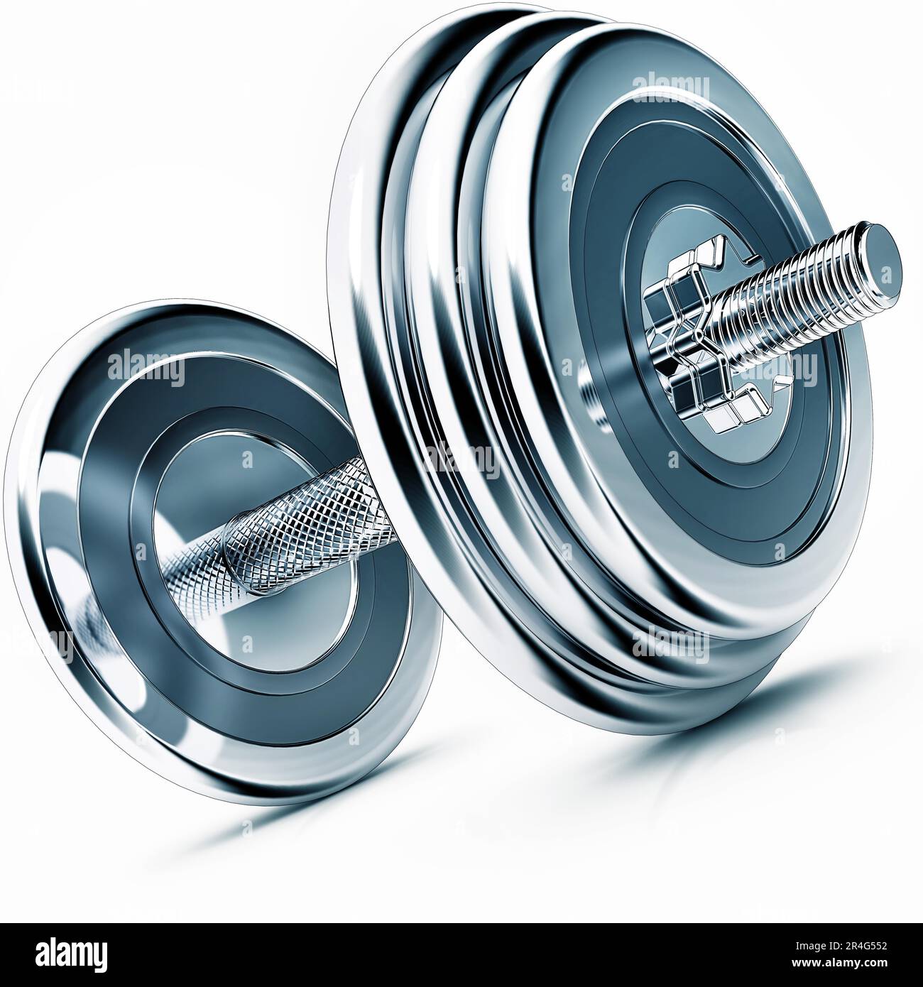 high resolution rendering of dumb bells Stock Photo - Alamy