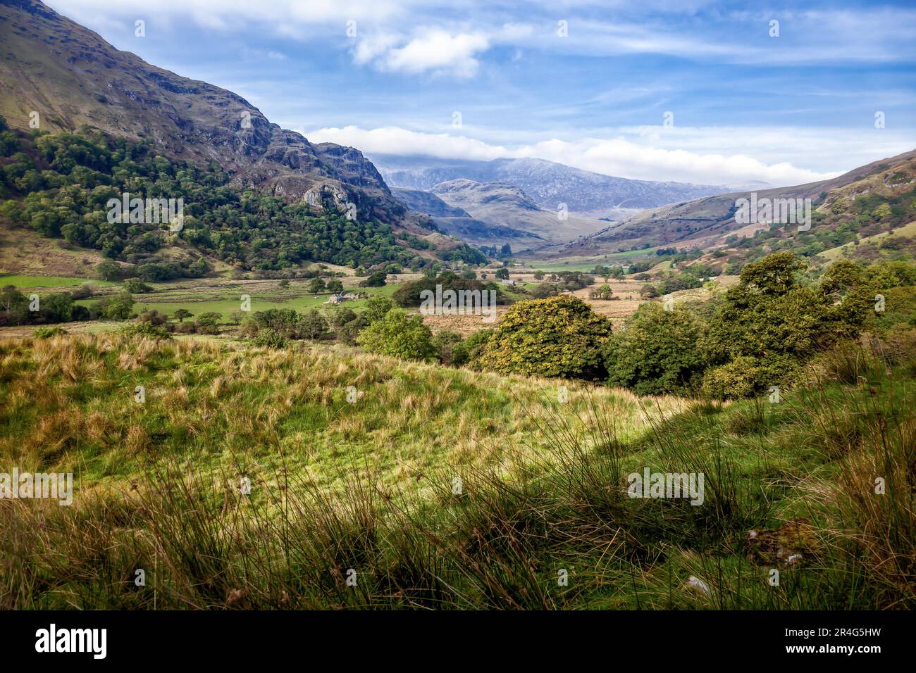 Valley in Snowdonia National Park Stock Photo - Alamy
