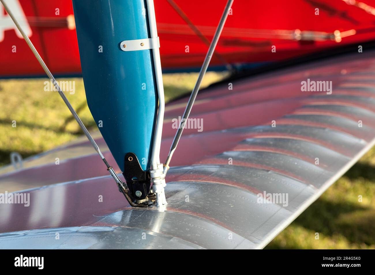 Close-up View of Part of a Vintage Planes Wing Stock Photo - Alamy
