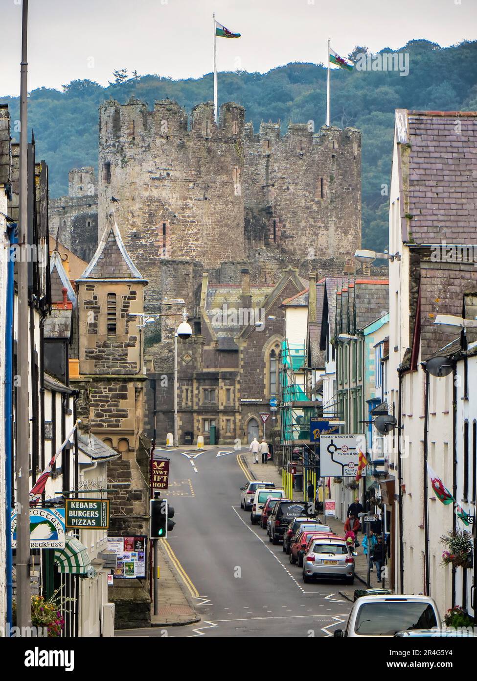 Conwy town wall hi-res stock photography and images - Alamy