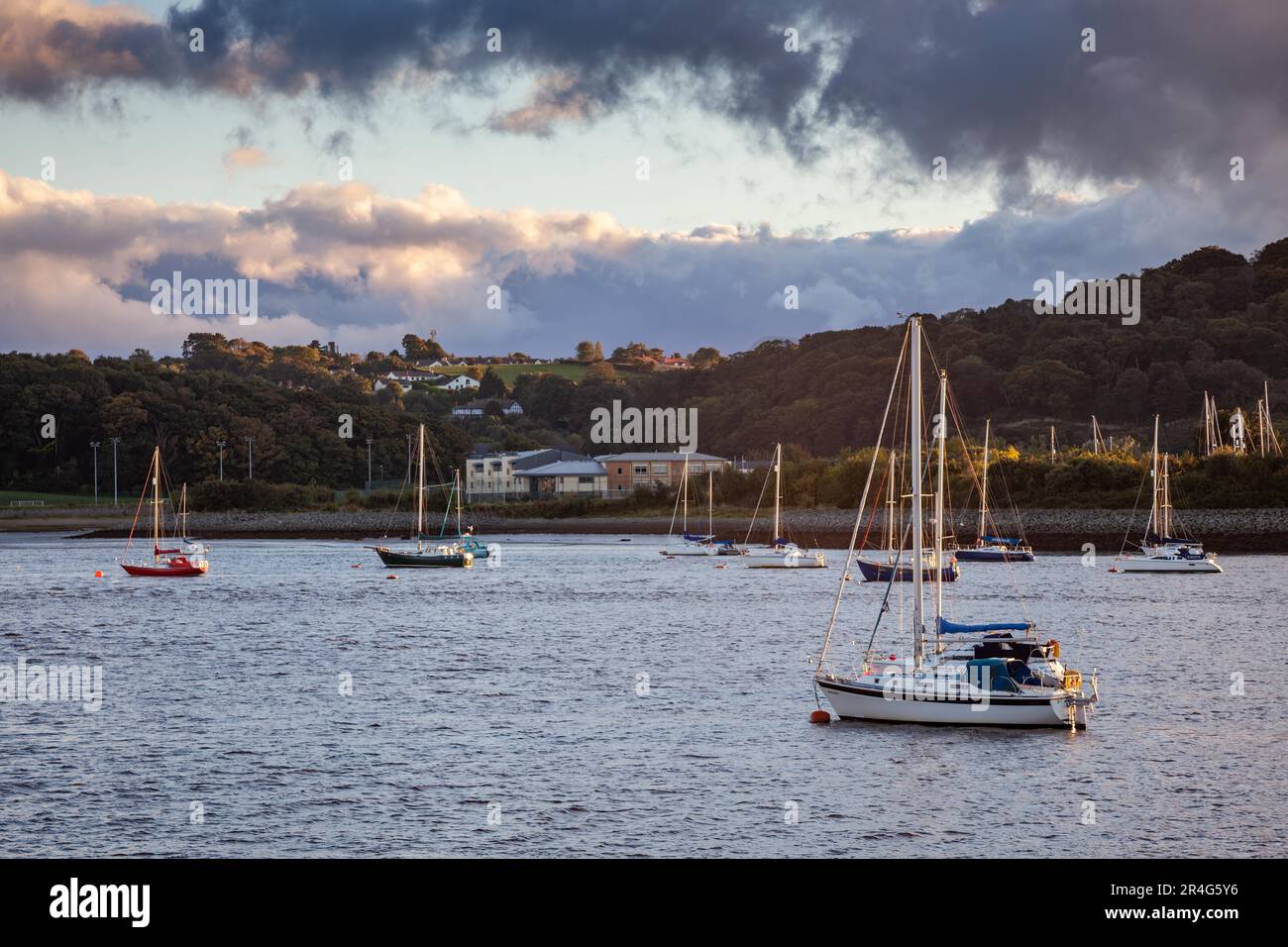 CONWY ESTUARY, CONWY, WALES - OCTOBER 6 : View of the Conwy Estuary in ...