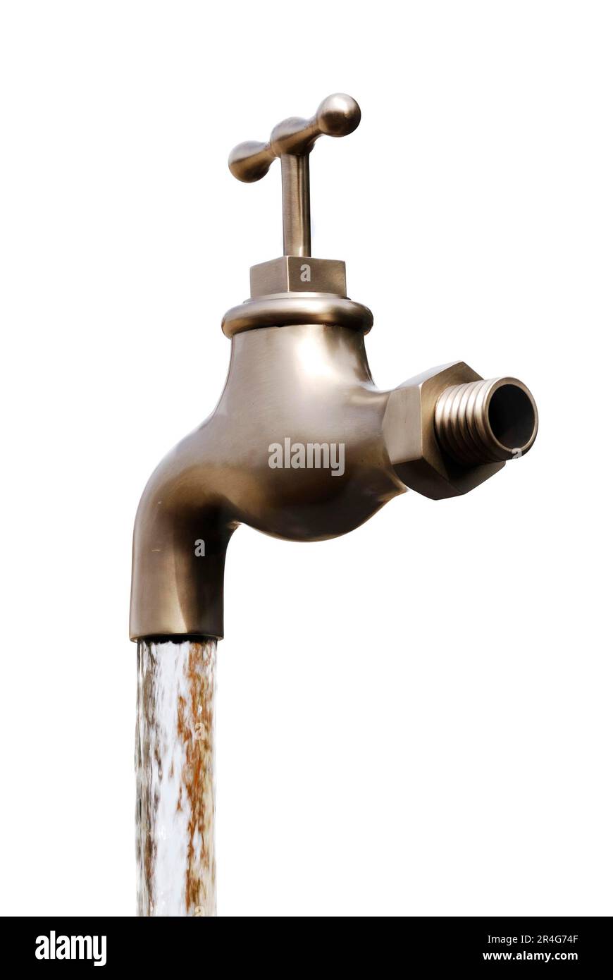 Illusion with a magic faucet and flowing water Stock Photo - Alamy