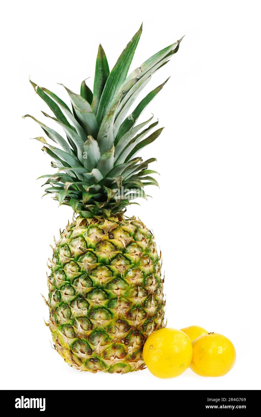 Tropical Fruits, pineapple and satsuma mandarine Stock Photo - Alamy