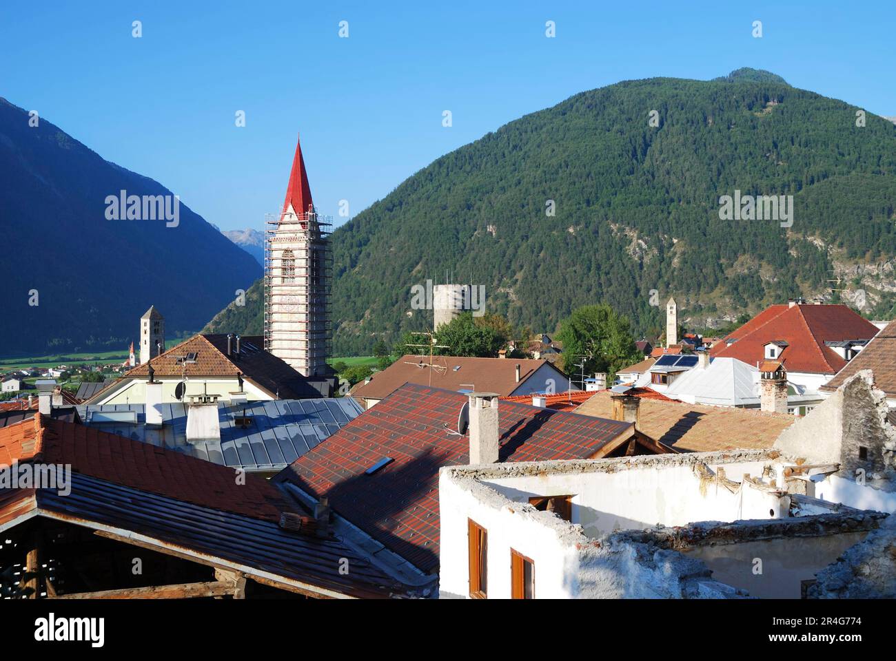 Village of Mals (Malles) in South Tyrol, Italy Stock Photo - Alamy