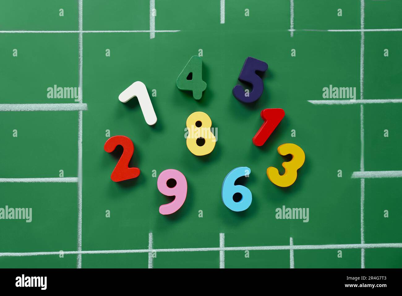 Green chalkboard maths hi-res stock photography and images - Alamy