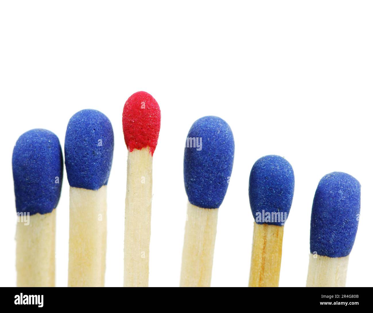 Macro of a group of isolated matches Stock Photo - Alamy