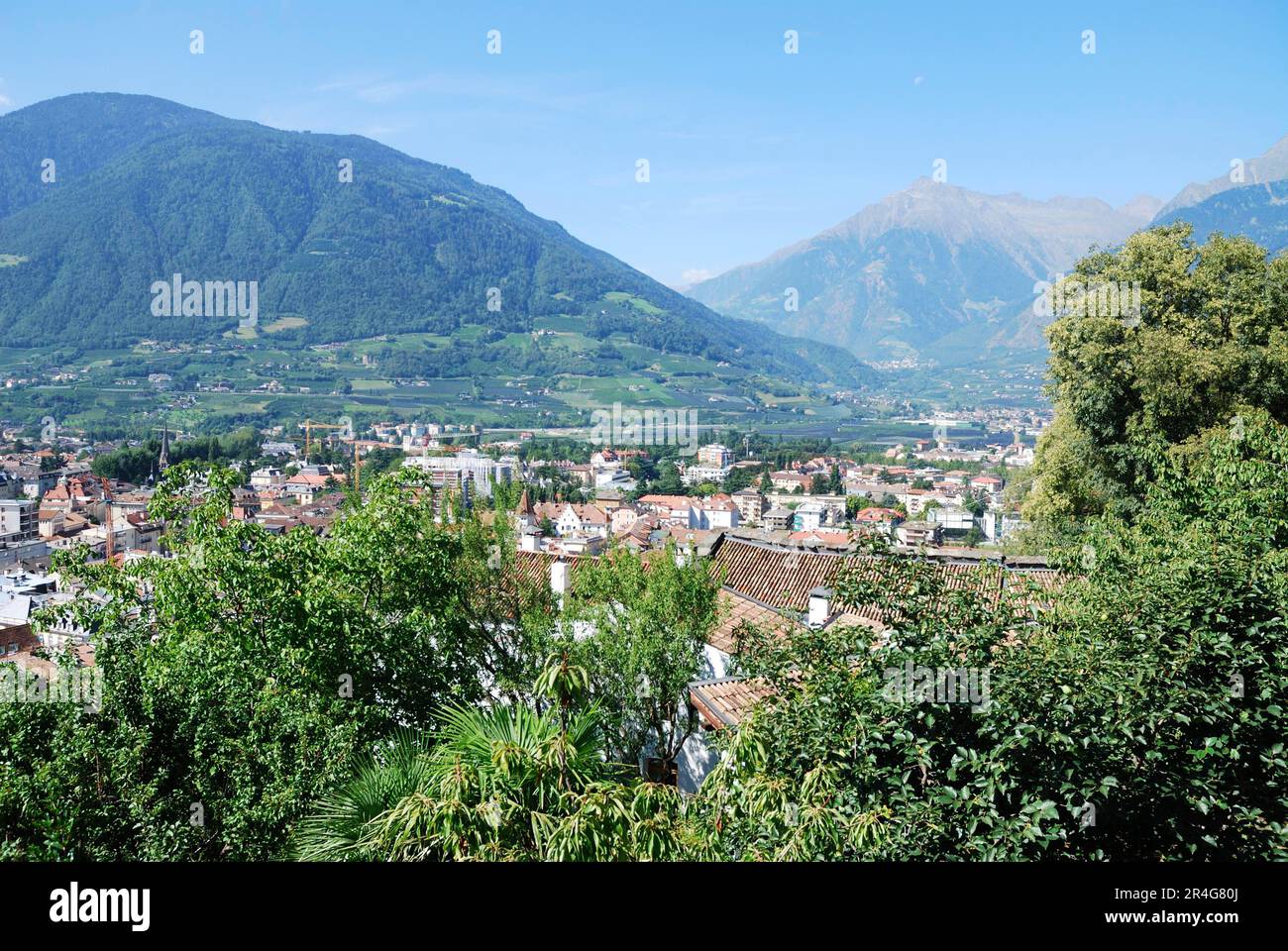 The spa town of Meran in South Tyrol Italy Stock Photo - Alamy