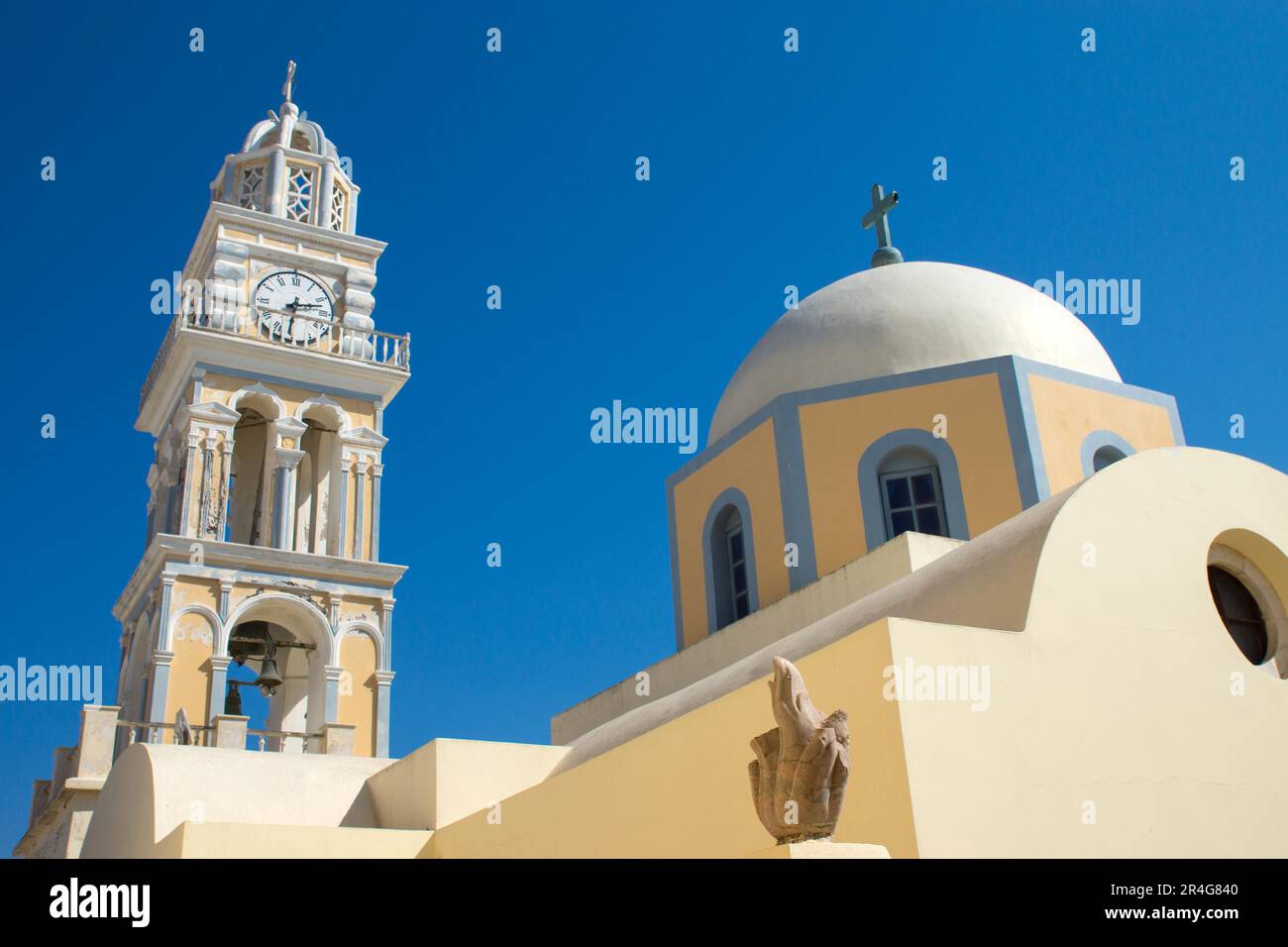 Church in Fira on Santorini Stock Photo - Alamy