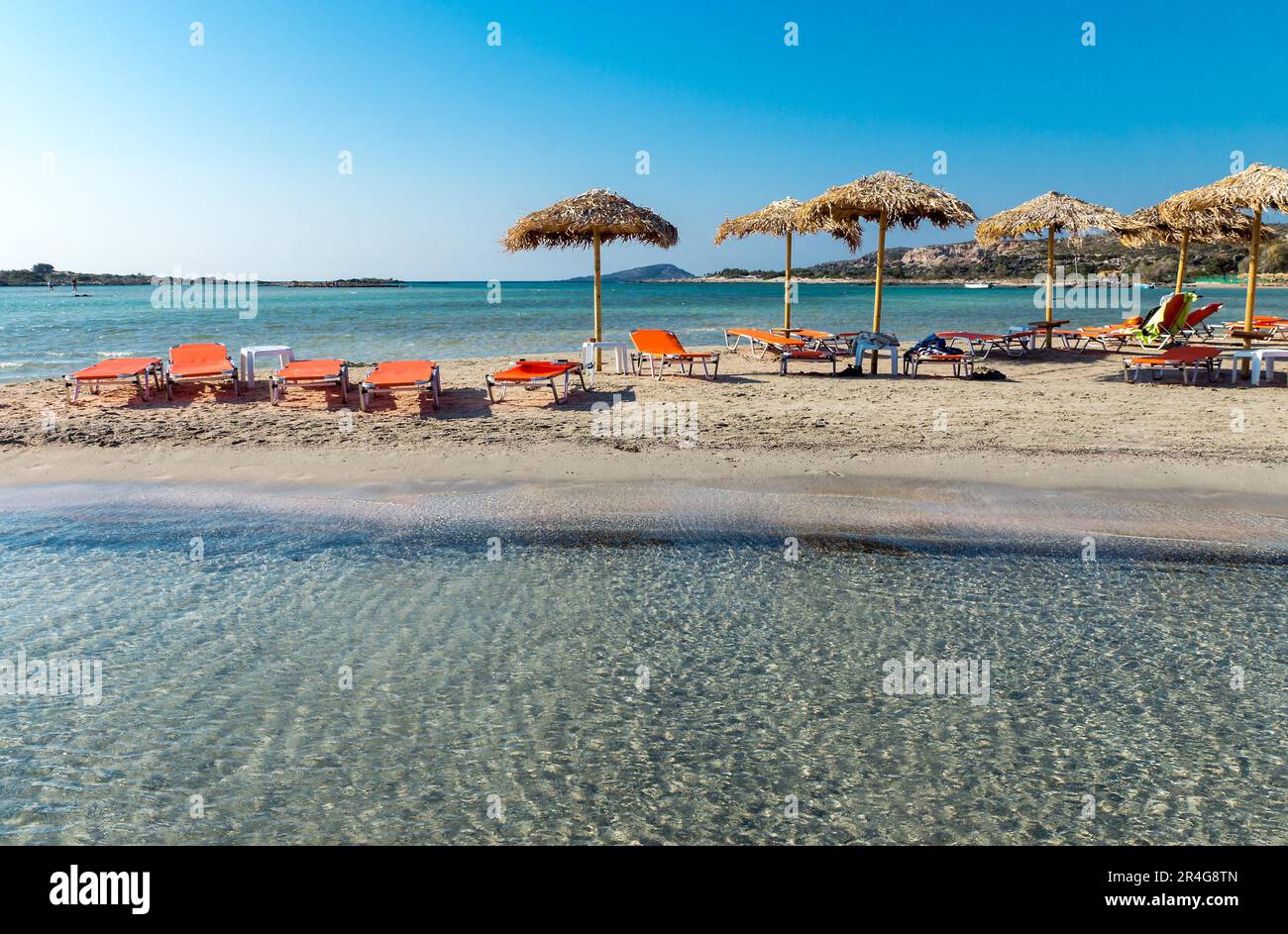 Beautiful beach on Crete in Greece Stock Photo - Alamy