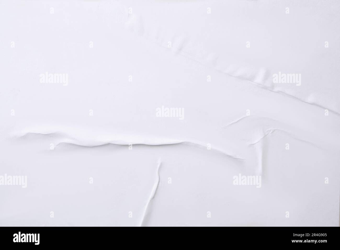 White creased crumpled glued hi-res stock photography and images - Alamy
