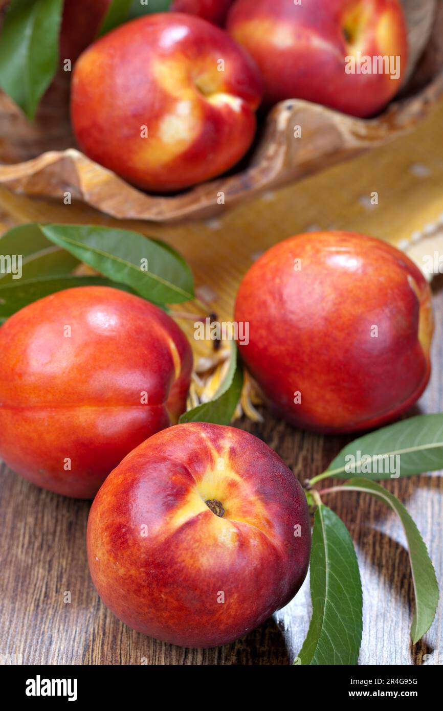 fresh and sweet peach Stock Photo - Alamy