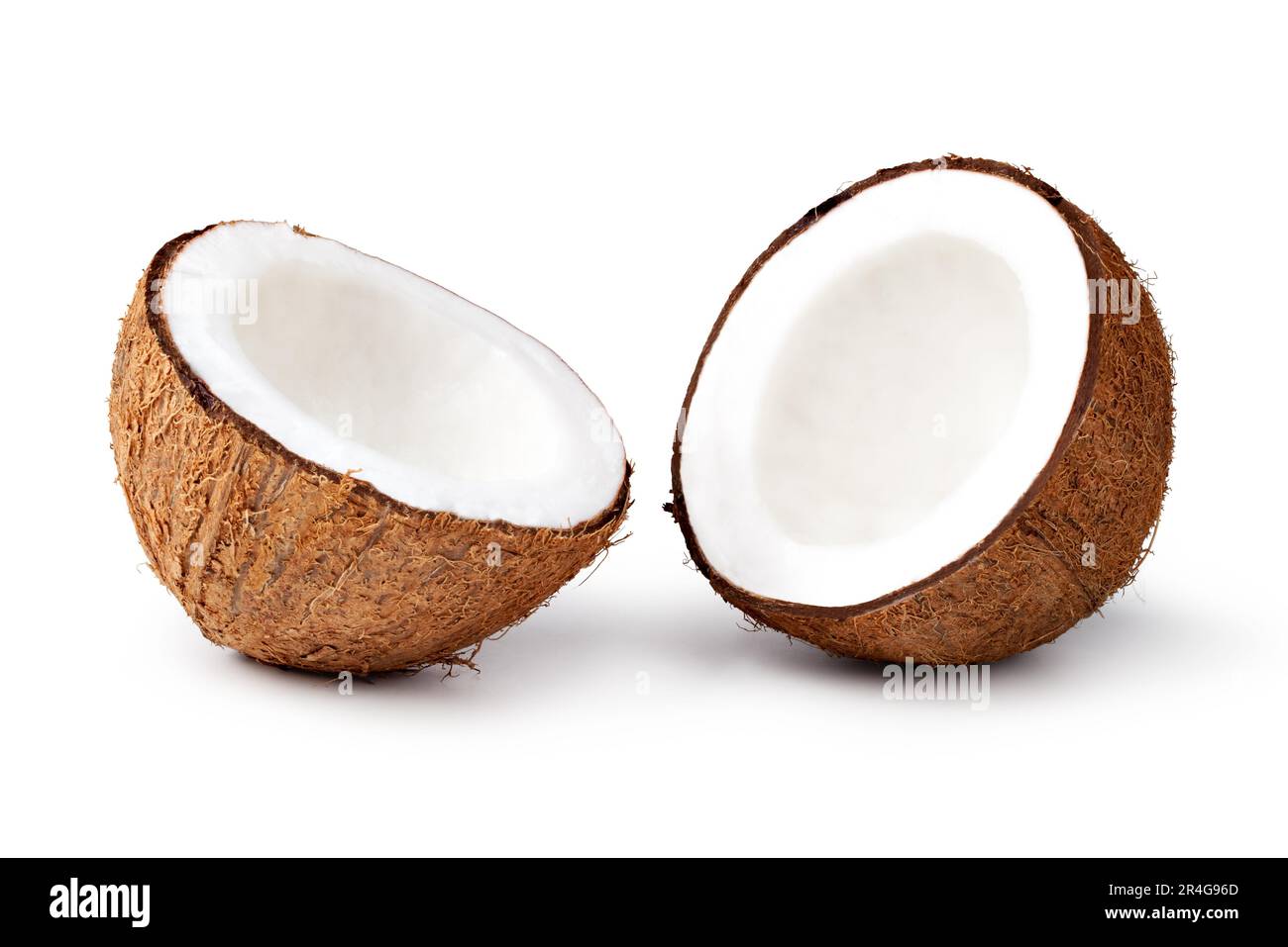 Fresh coconut isolated on white background Stock Photo - Alamy