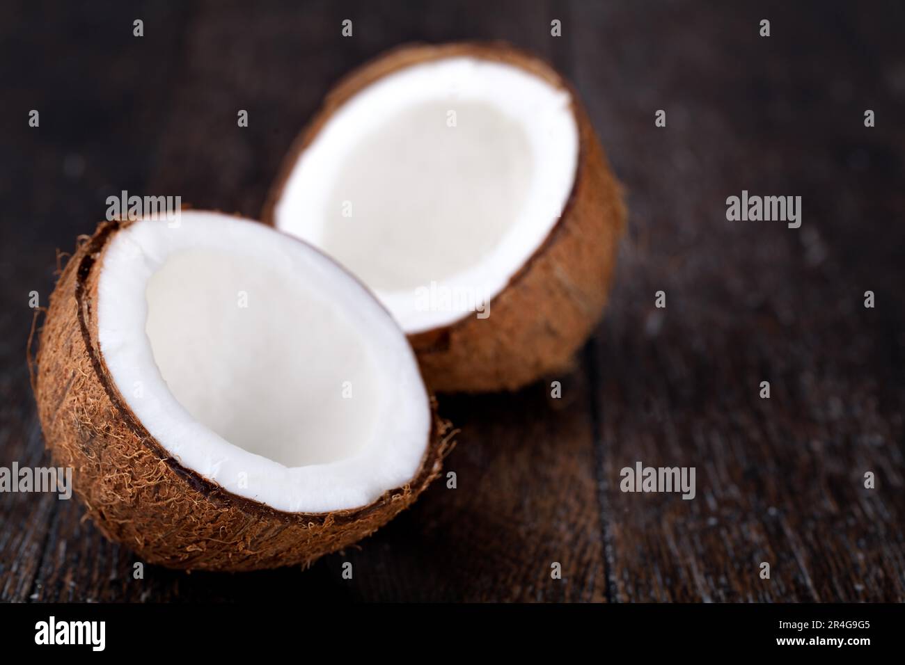 Fresh coconut isolated on white background Stock Photo - Alamy
