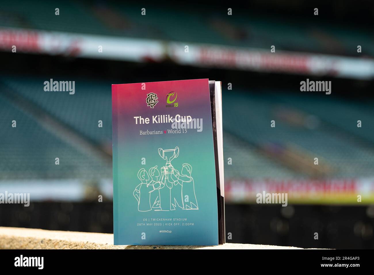 The match day programme for the Killik Cup match Barbarians vs World XV ...