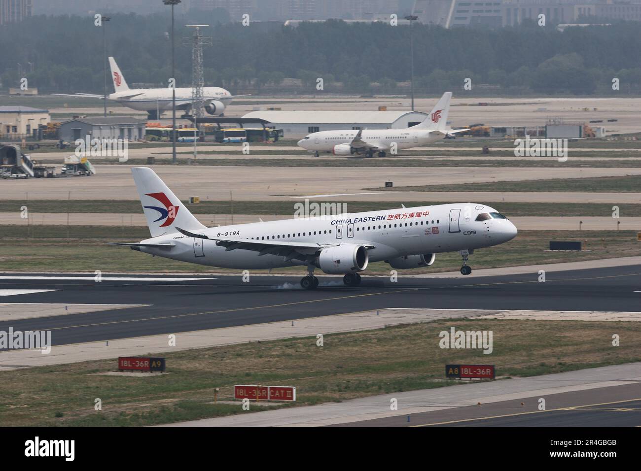 Shanghai, China. 28th May, 2023. A C919 large passenger aircraft, China ...