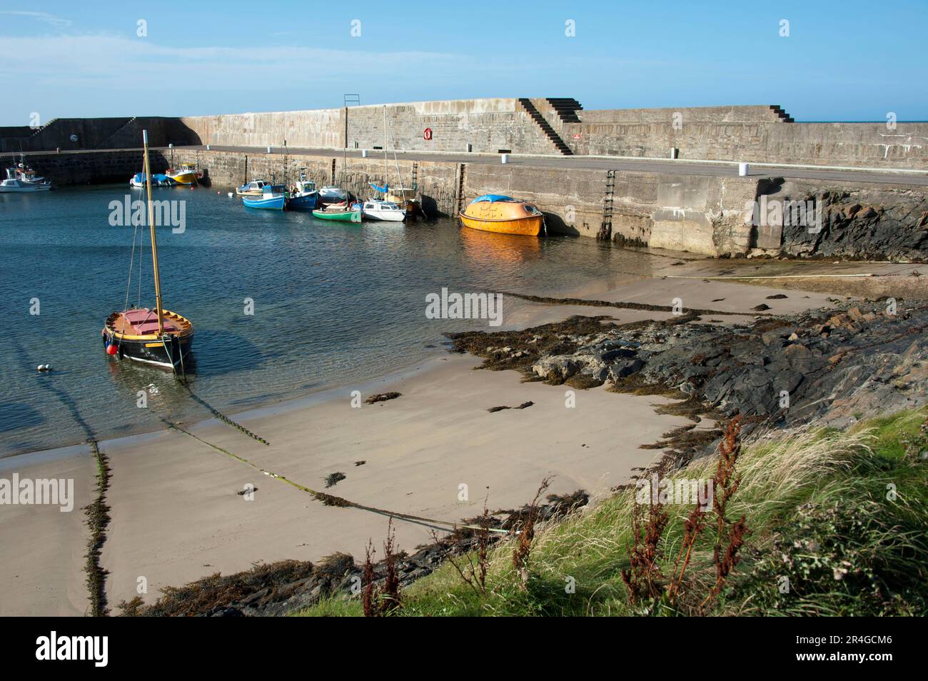 Harbour, Portsoy, Aberdeenshire, Scotland, United Kingdom Stock Photo ...