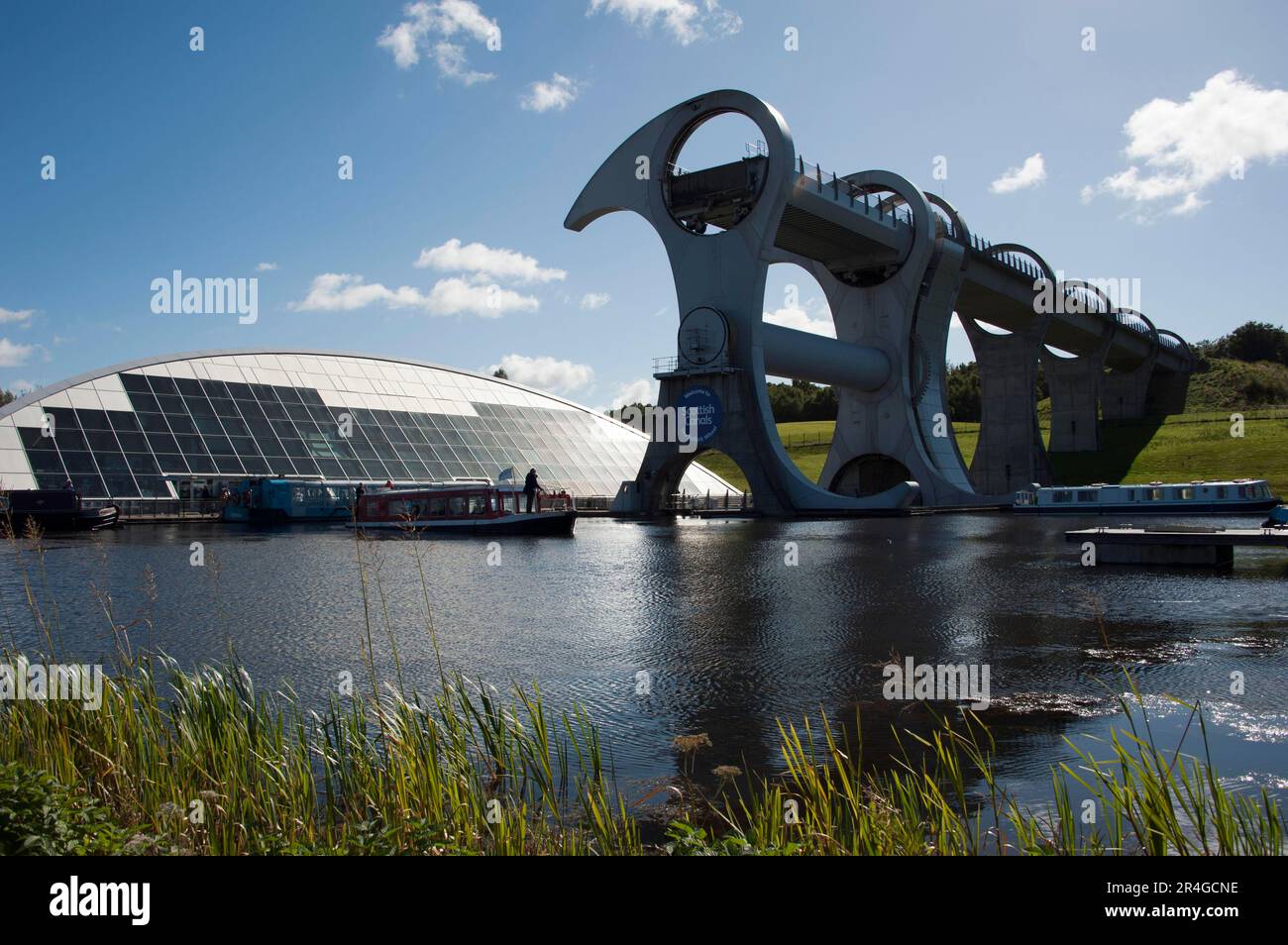 Boat lift, Falkirk Wheel, Bonnybridge, Falkirk, Scotland, Great Britain ...