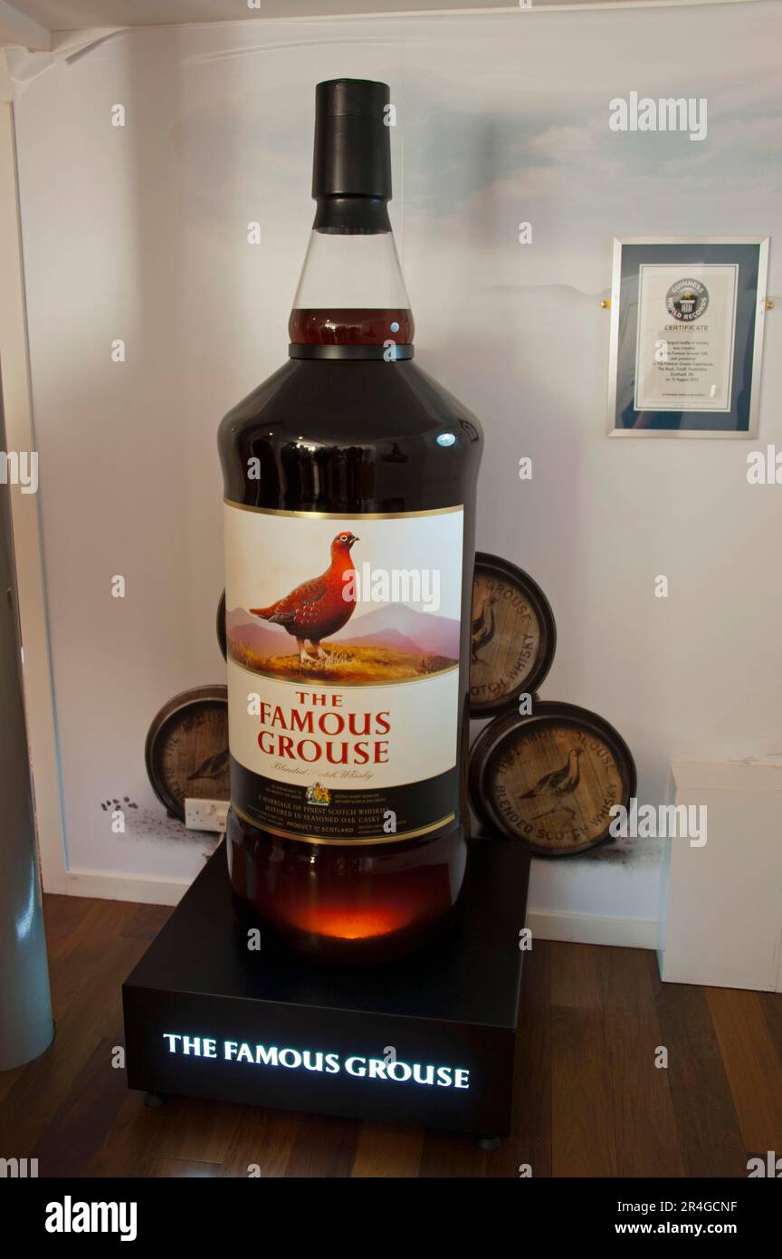 Biggest Bottle of Whisky, The Famous Grouse, Whisky Distillery ...