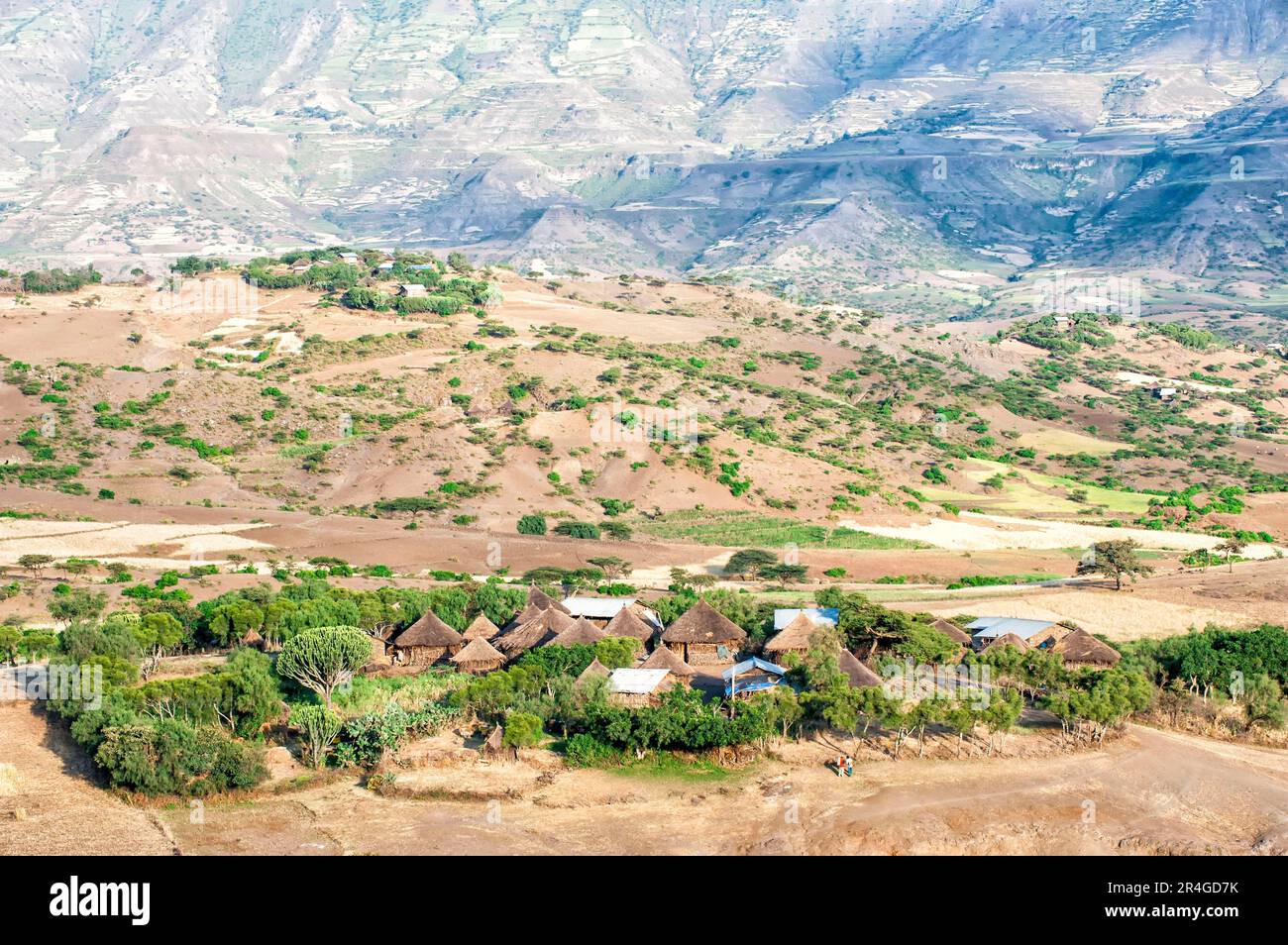 Village, Lalibela, Amhara Region, Northern Ethiopia, Ethiopia Stock ...
