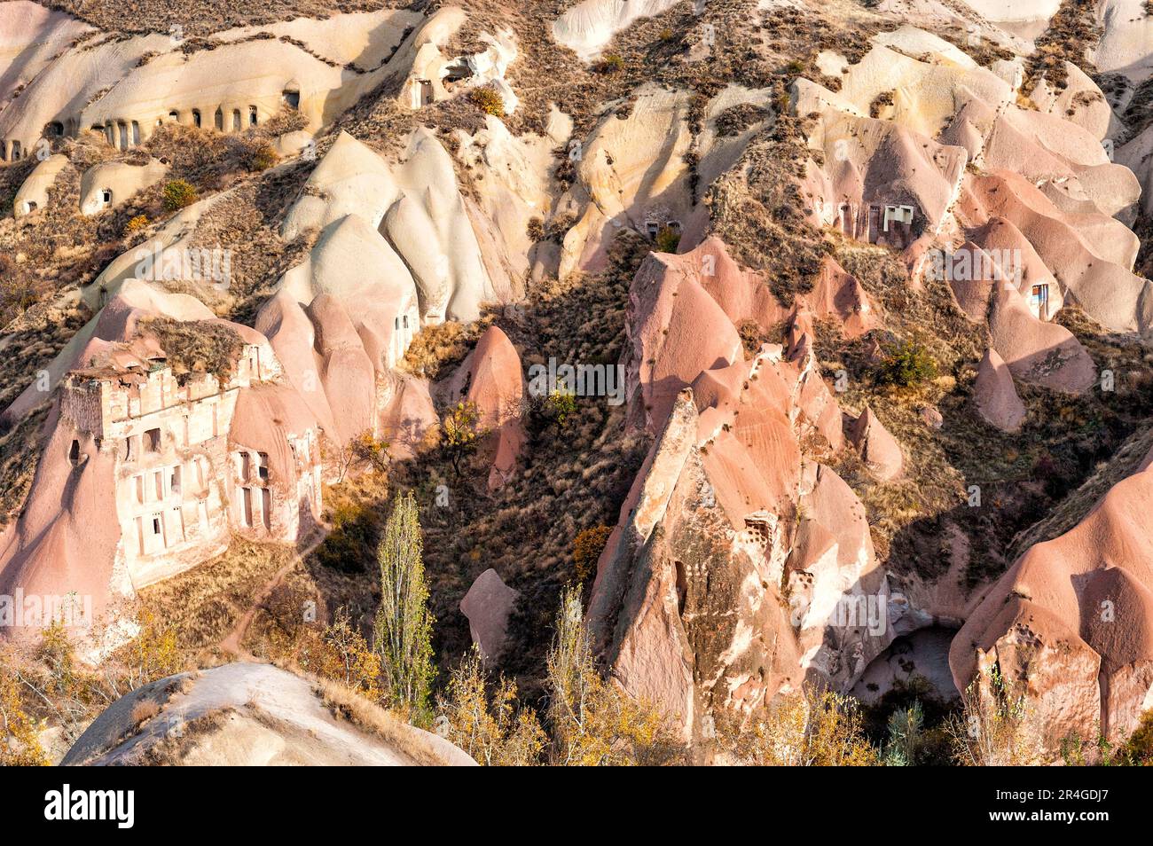 Rock formation, fairy chimney, fairy chimneys, Cappadocia, Central ...