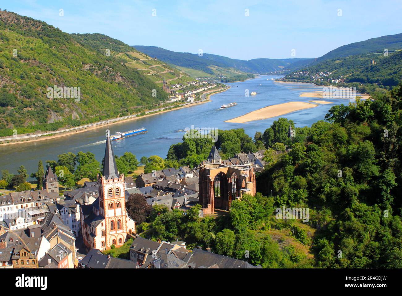 Rhine Valley, Bacharach, World Heritage Cultural Landscape Upper Middle ...