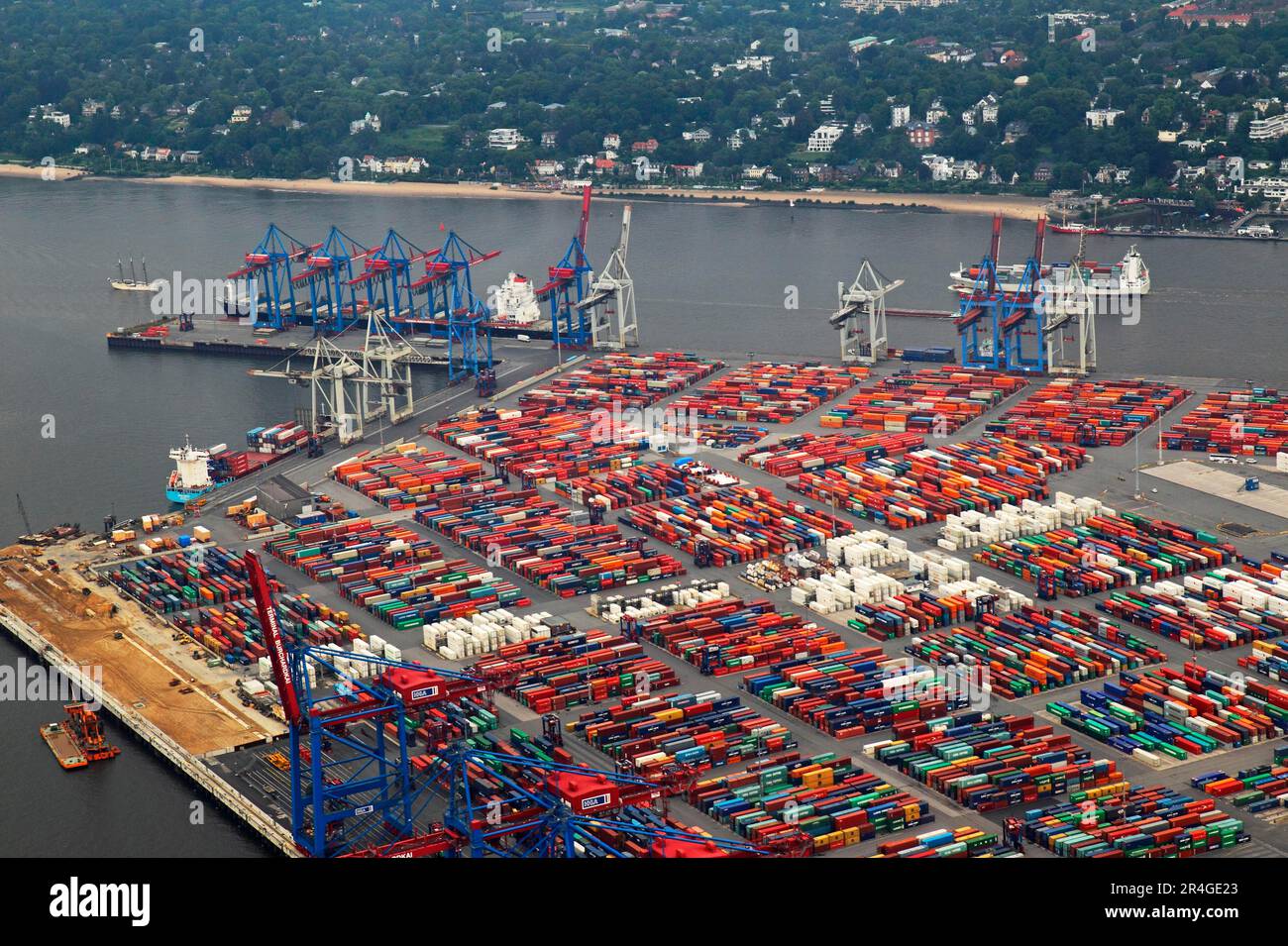 Container Terminal Burchardkai, Port, Hamburg, Germany Stock Photo - Alamy