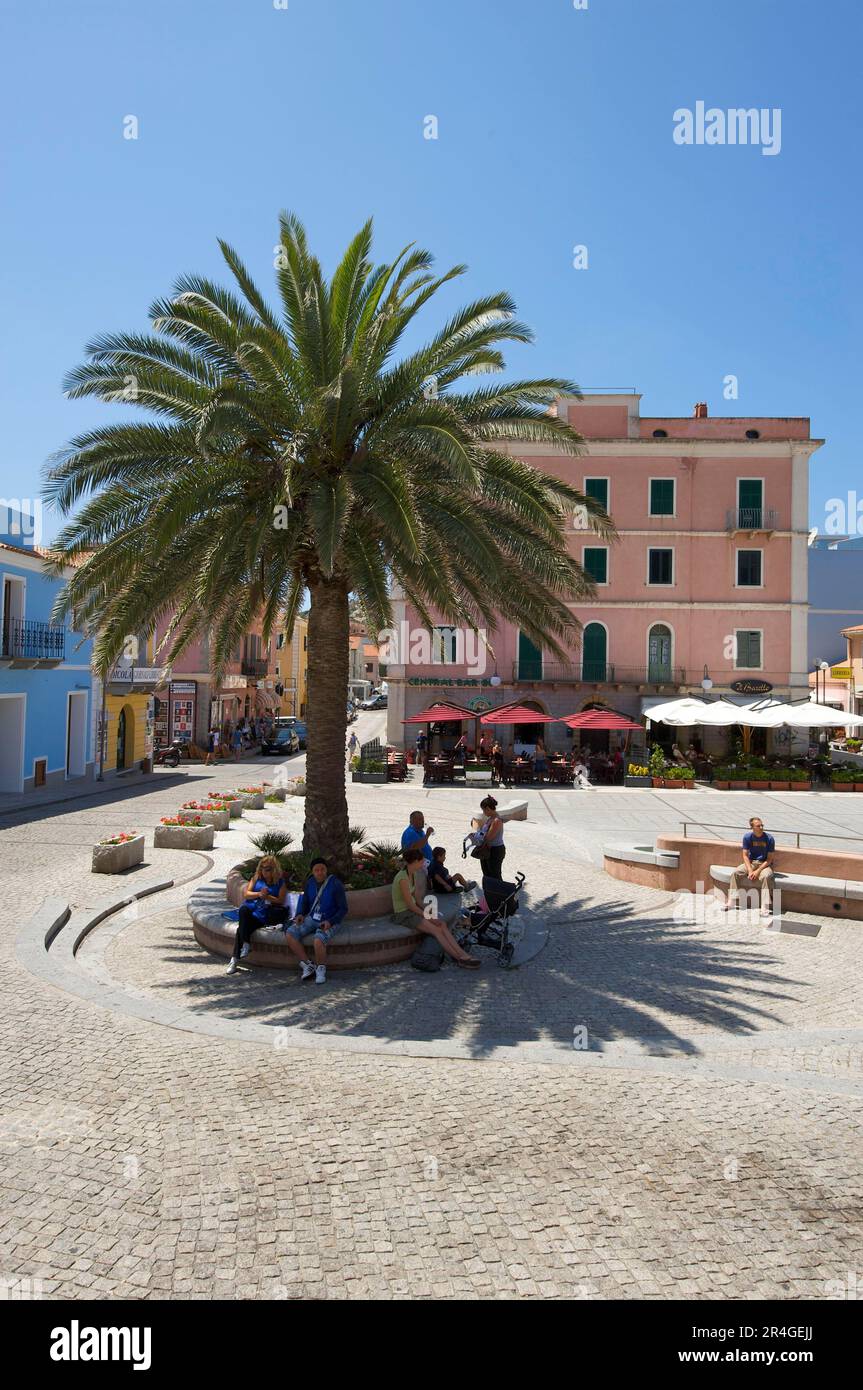 Square in Santa Teresa di Gallura, Sardinia, Italy Stock Photo - Alamy