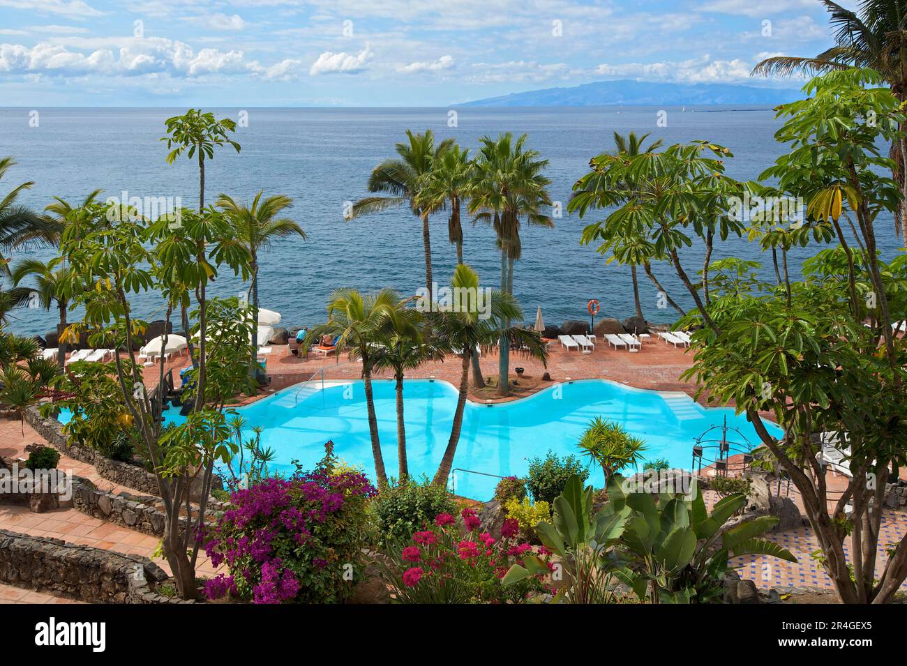 Pool at Playa de las Americas, Tenerife, Canary Islands, Spain Stock ...