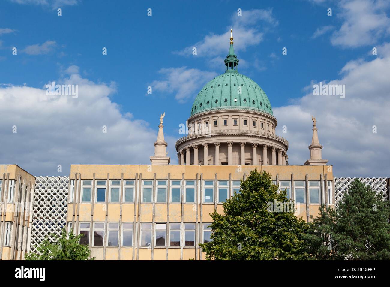 University of Potsdam with Nikolai Church Stock Photo - Alamy