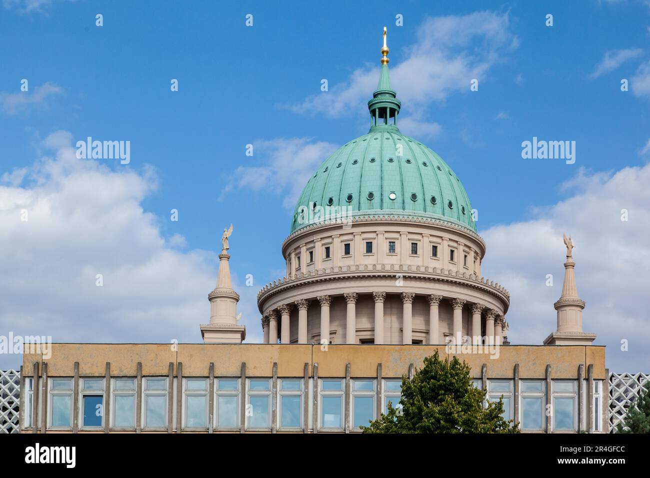 University of Potsdam with Nikolai Church Stock Photo - Alamy