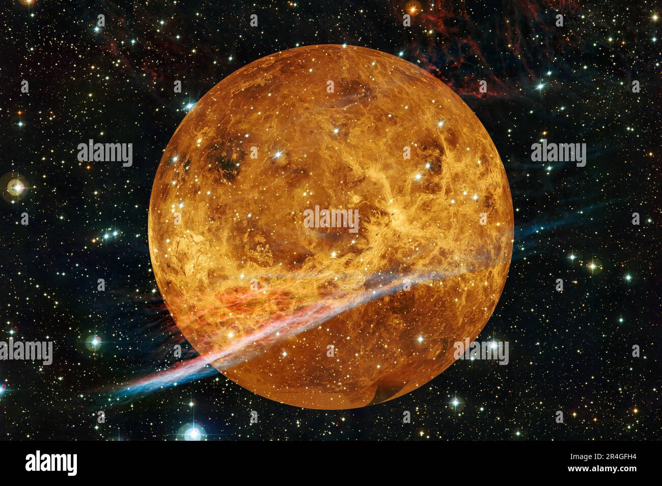 Planet Venus. Solar system. Cosmos art. Elements of this image ...