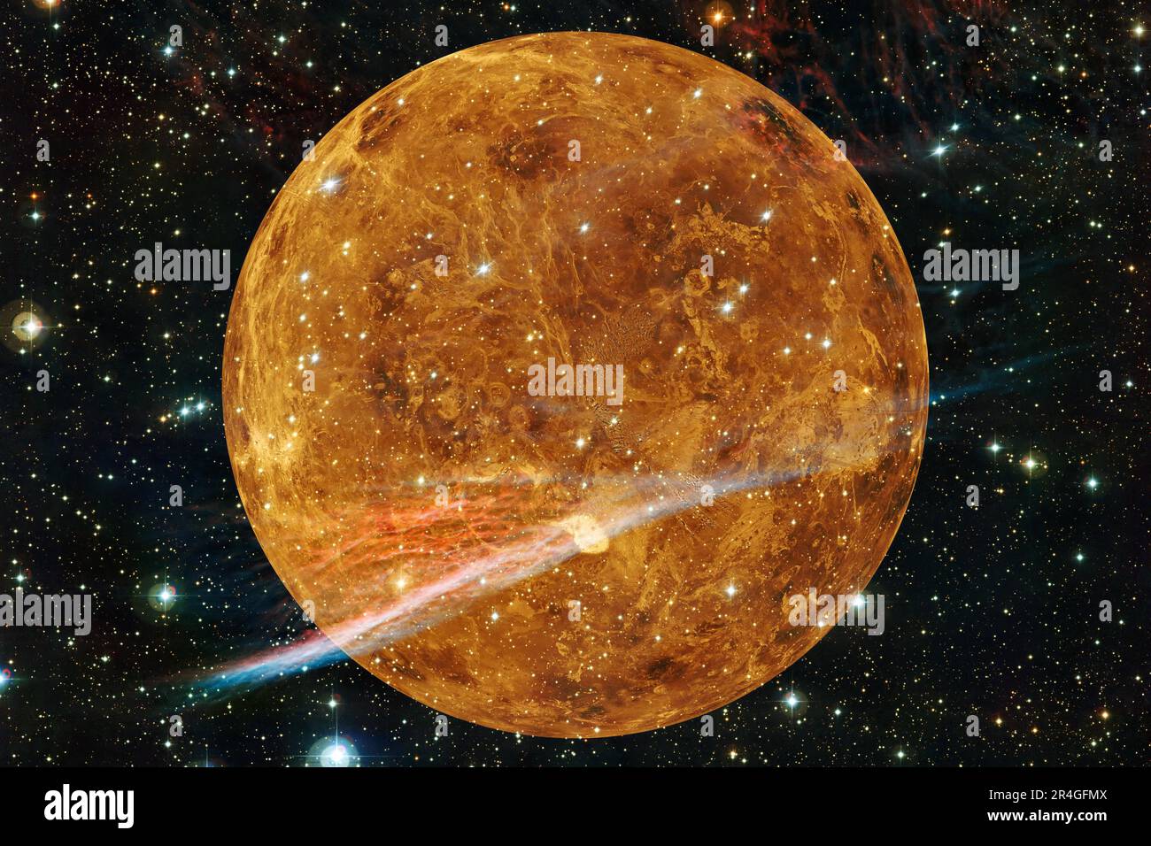 Planet Venus. Solar system. Cosmos art. Elements of this image ...