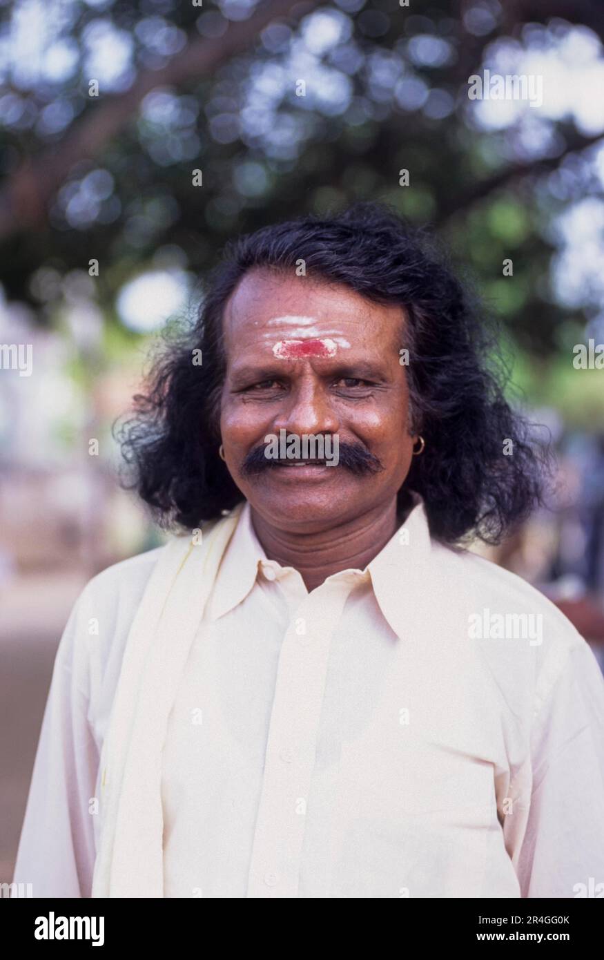 Poojari, guardian deity temple, Tamil Nadu, India, Asia Stock Photo - Alamy