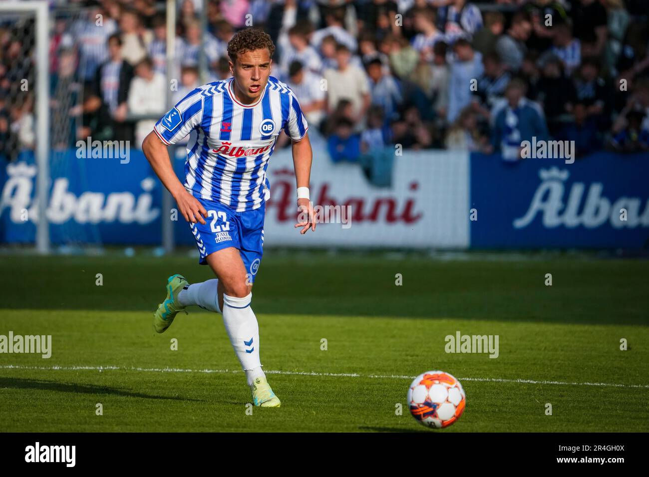 Odense, Denmark. 26th, May 2023. Aske Adelgaard (23) of OB seen during ...