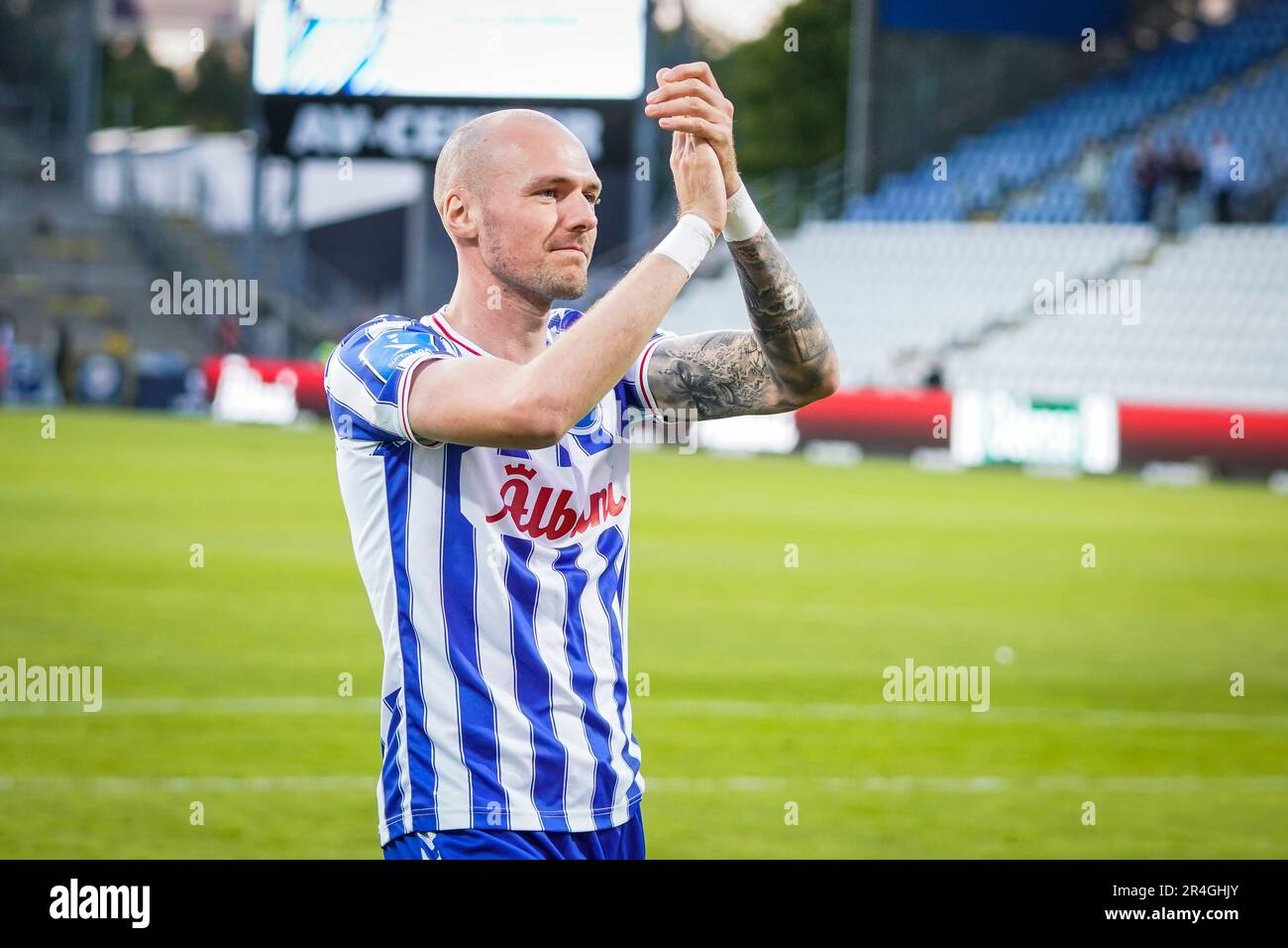 Odense, Denmark. 26th, May 2023. Aron Elis Thrandarson of OB seen after ...