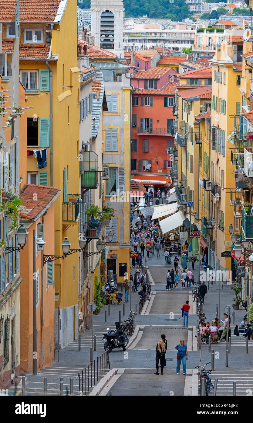 Old Town area, Nice, Côte d'Azur, France Stock Photo - Alamy