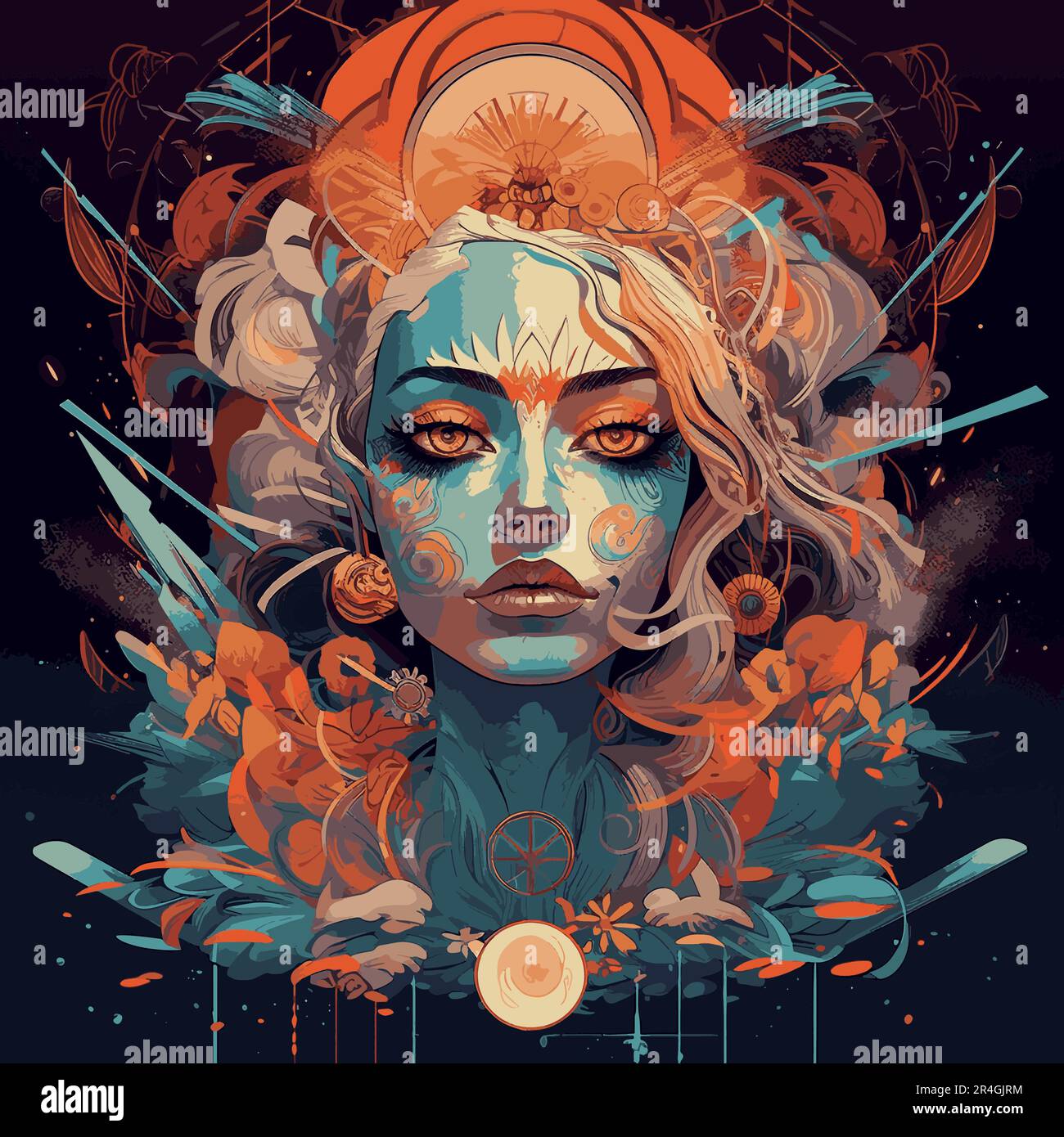 Eye-catching girl, portrait design image Stock Vector Image & Art - Alamy