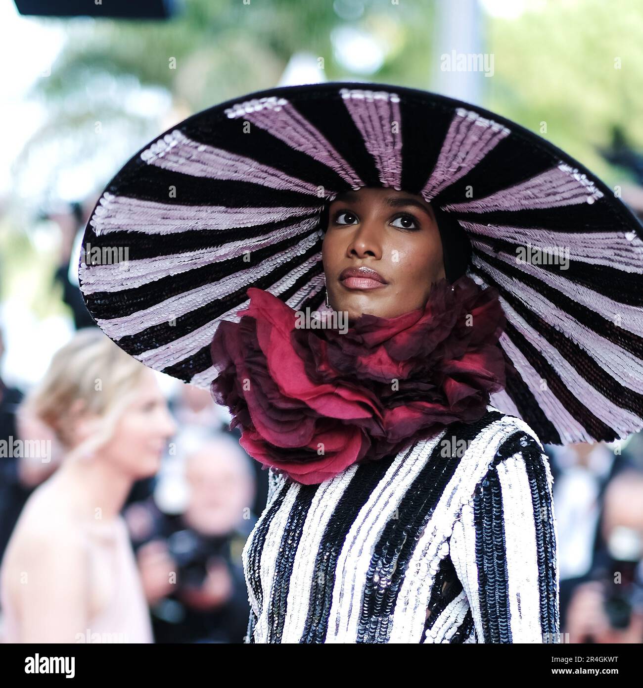 Cannes, France. 27th May, 2023. kram Abdi photographed during the Red ...