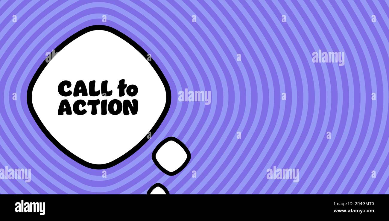Speech bubble with call to action text. Boom retro comic style. Pop art ...