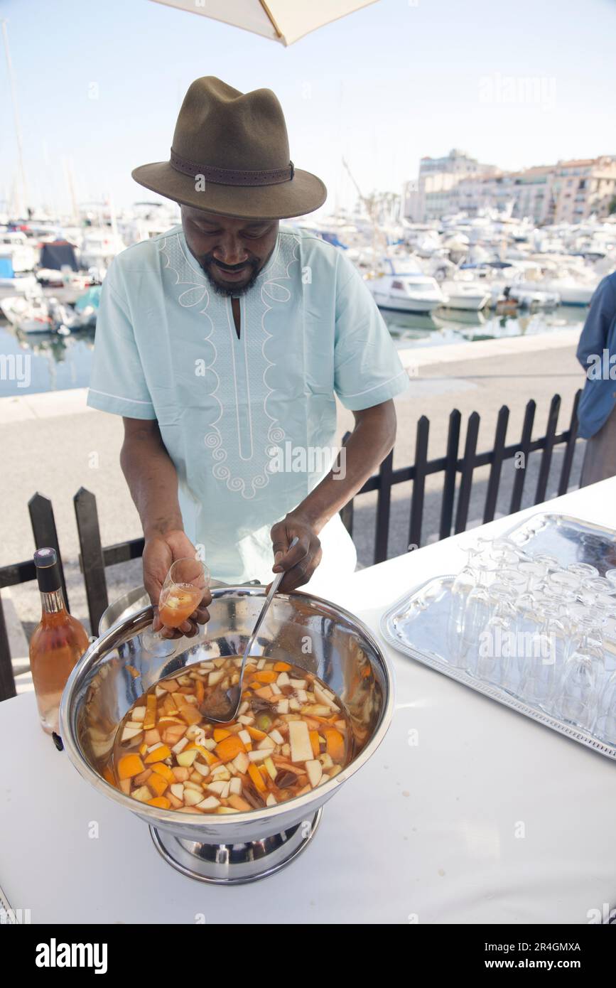 Cannes, France. 25th May, 2023. Ti-punch during the cocktail party ...