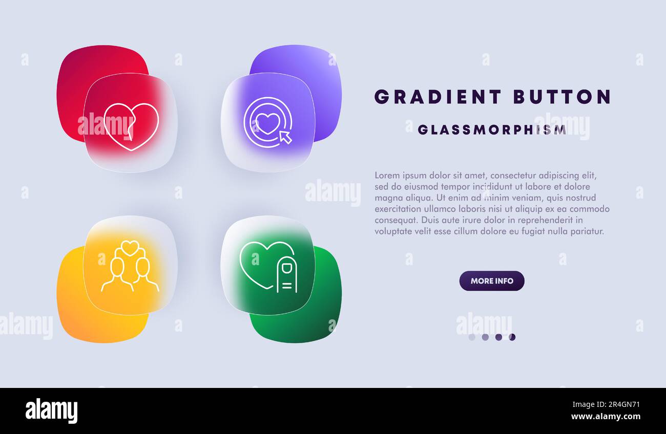 Dating app icon set. Smartphone with a heart icon and user profile ...