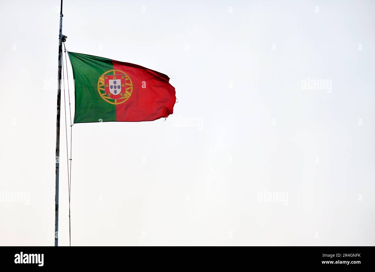 Portuguese flag waving hi-res stock photography and images - Alamy