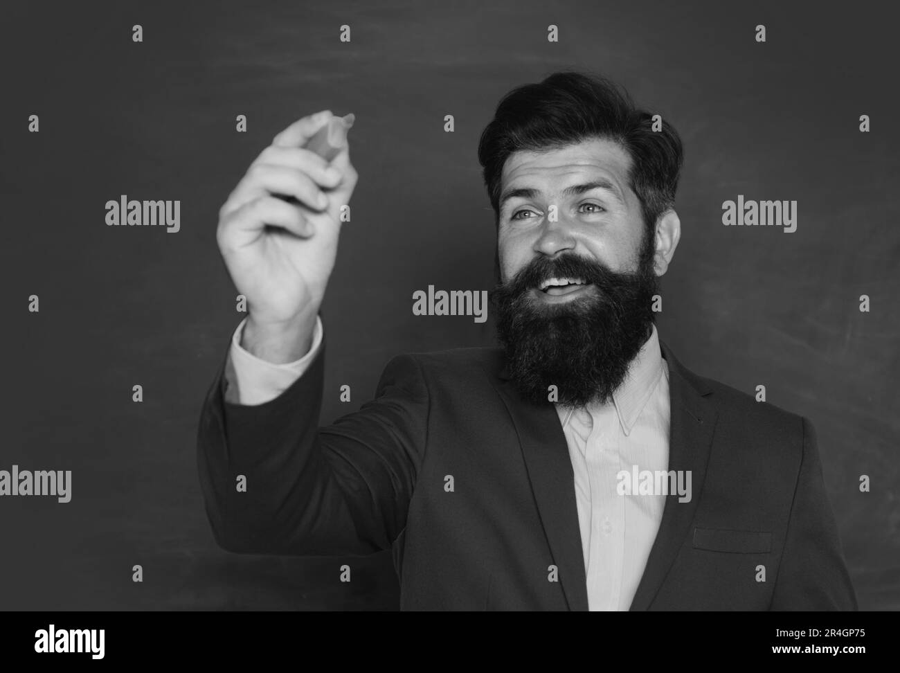 Male mature student classroom Black and White Stock Photos & Images - Alamy